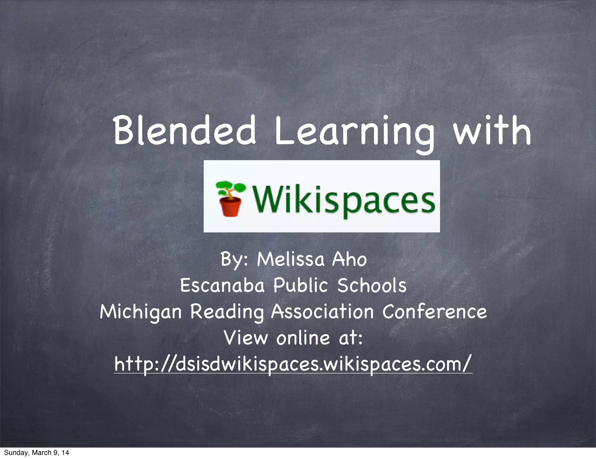 MRA Wikispaces Presentation | PPT