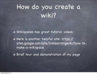 MRA Wikispaces Presentation | PPT