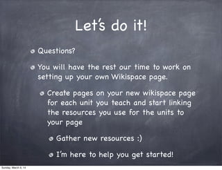 MRA Wikispaces Presentation | PPT