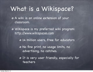 MRA Wikispaces Presentation | PPT
