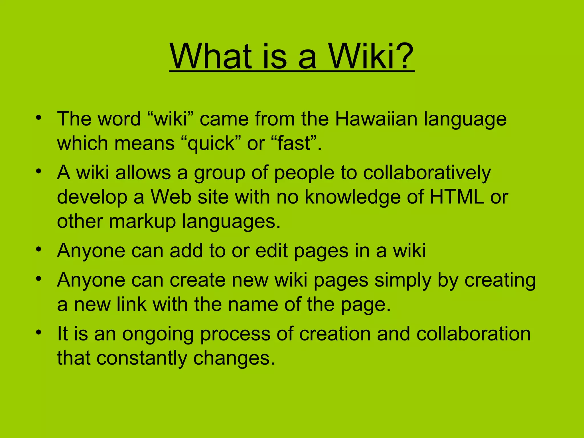 Wikis powerpoint | PPT
