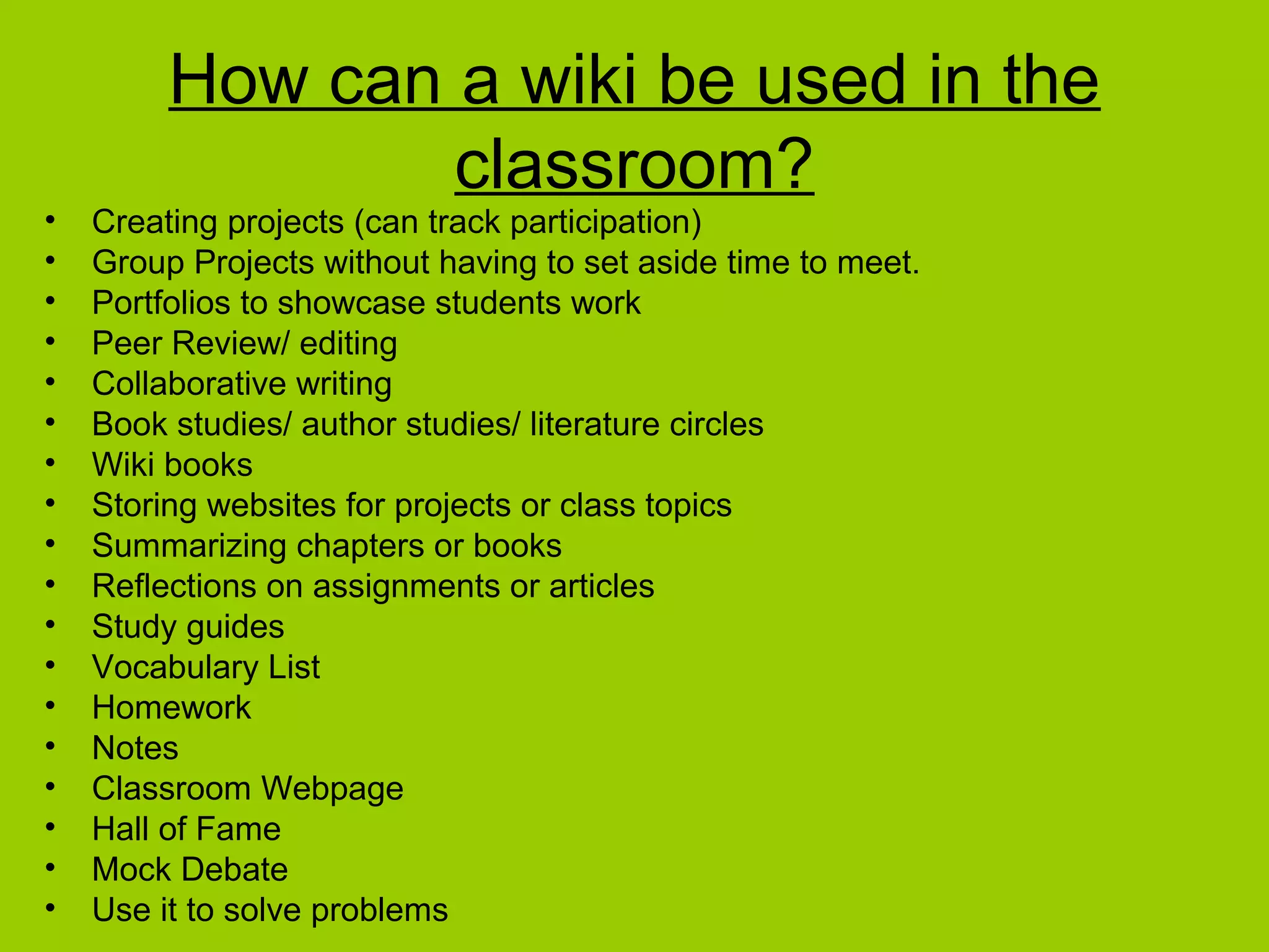 Wikis powerpoint | PPT