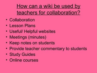 Wikis powerpoint | PPT