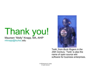 Using wikis in library liaison work: overview & trends | PPT