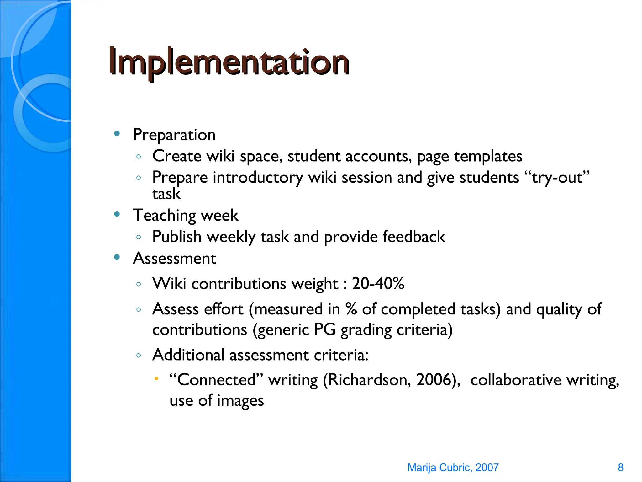 WikiSym presentation: Wiki Framework For Bl Ppt2003 V3 | PPT