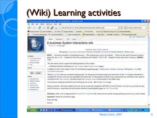 WikiSym presentation: Wiki Framework For Bl Ppt2003 V3 | PPT