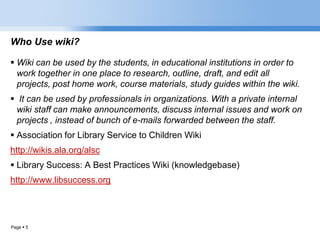 Wiki Technology By It Rocks | PPTX | Internet for Beginners | Internet