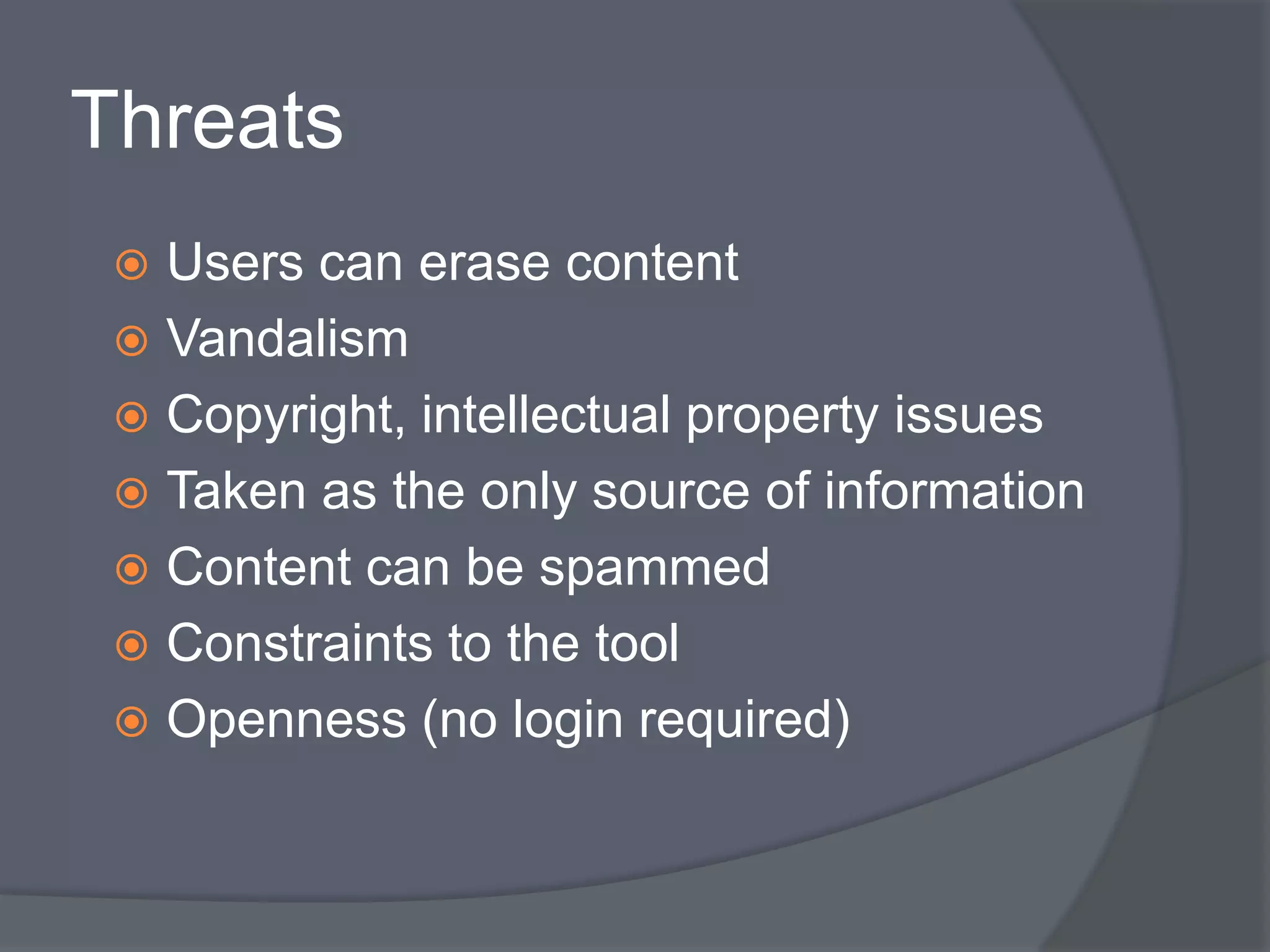 Wiki SWOT Analysis | PPTX