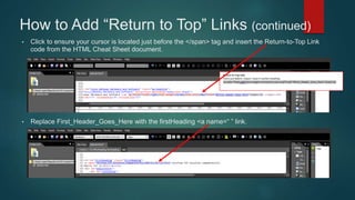 Wiki to HTML Conversion | PPT