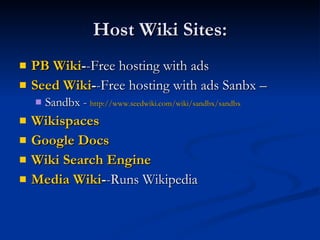 Wiki Training | PPT