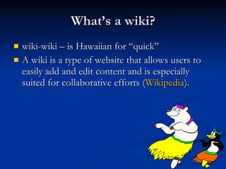 Wiki Training | PPT