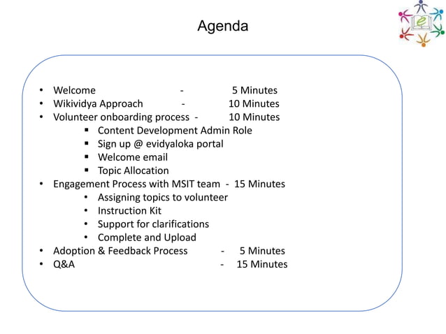 Wikividya content development framework | PPT