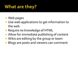 Wiki vs Blog | PPTX | Internet for Beginners | Internet