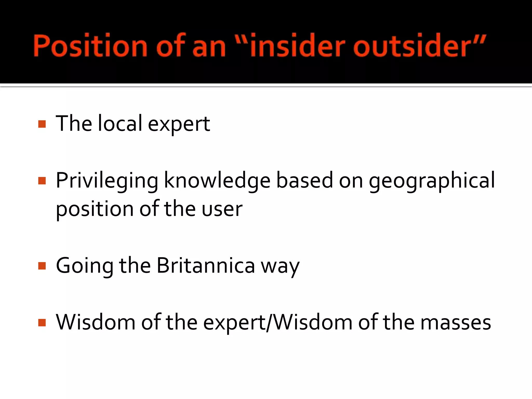 Wikipedia: site/s for knowledge production | PPTX