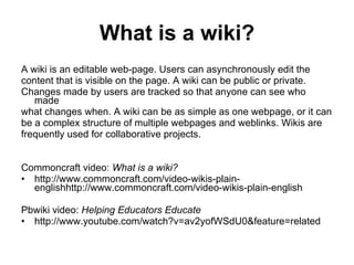 Wiki Workshop | PPT