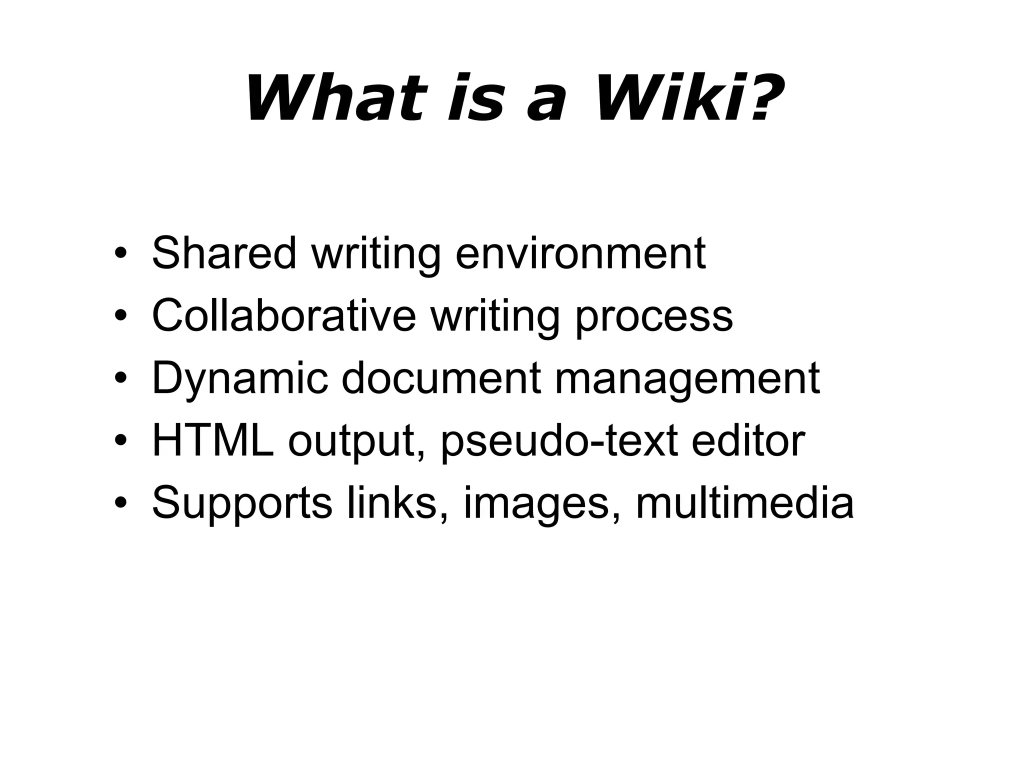 Wiki workspace | PPT