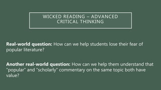 Getting wicked in the classroom (updated) - Evans & Sobel | PPT