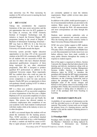 Asia eBIT @ UCSC: Implementing the paradigm shift from Teaching to ...