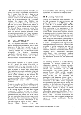 Asia eBIT @ UCSC: Implementing the paradigm shift from Teaching to Learning through e-learning ...