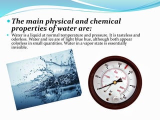 Chemical composition of water by Group 2 | PPTX