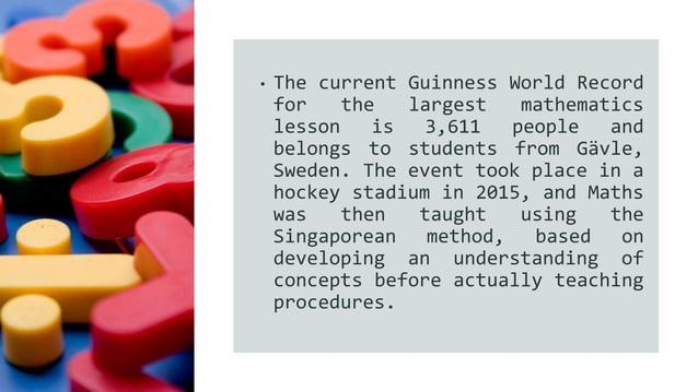 Mathematical records by group 5 | PPT | Free Download