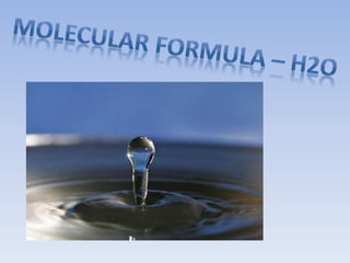 Molecular structure of water by Group 4 | PPTX | Chemistry | Science