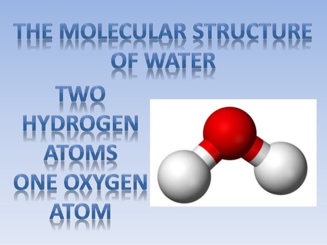 Molecular structure of water by Group 4