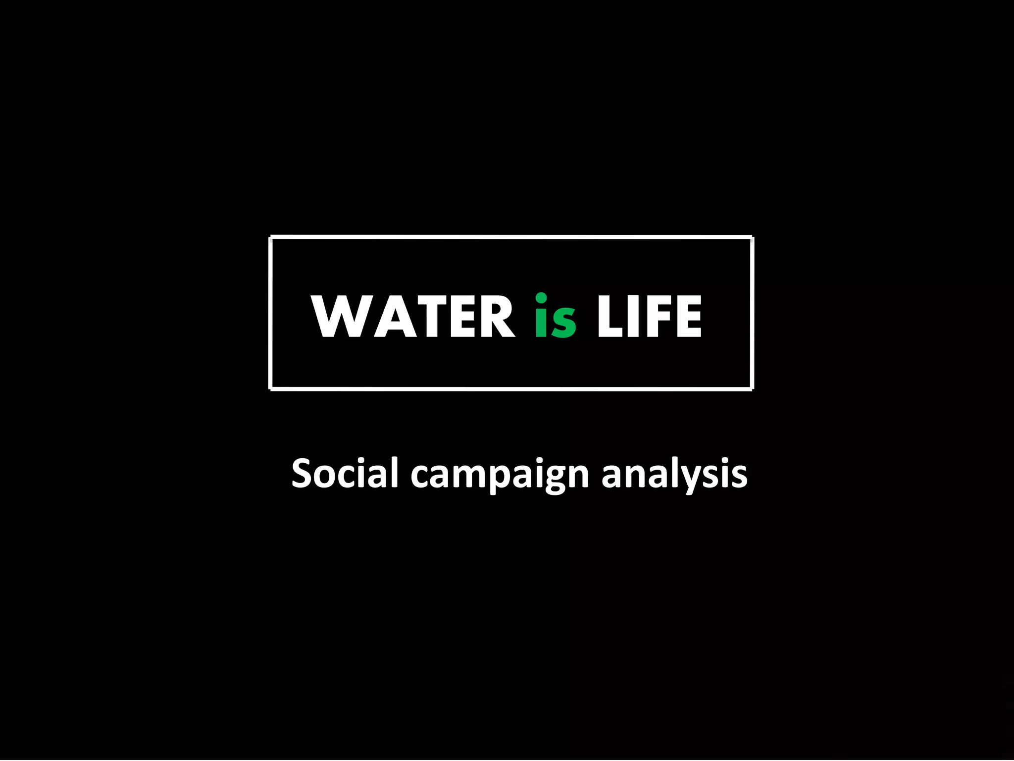 Water is life | PPT