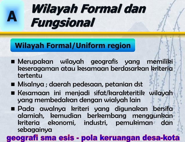 WILAYAH - KONSEP WILAYAH dan perwilayahan | PDF