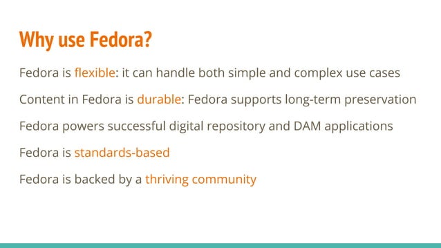 Wilcox - Open Source Repositories and the Future of Fedora | PPT