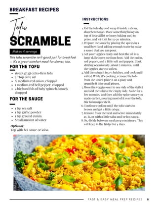 WILCOX Fast & Easy Meal Prep Recipe Guide | PDF