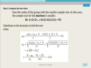 Wilcoxon rank-sum-test | PPTX