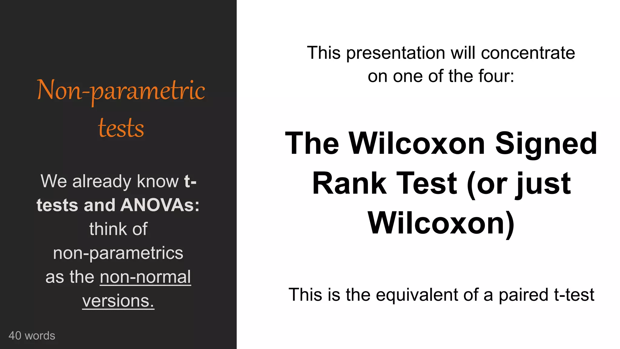 Wilcoxon signed rank | PPTX