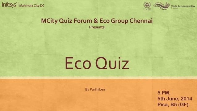 Eco Quiz 2014 | PDF | Zoos & Aquariums | Attractions