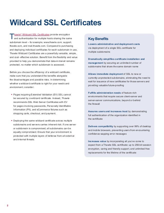 Wildcard SSL-Certificates