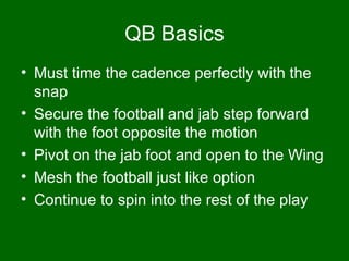 Wildcat Spin Offense Even Front Defense | PPT