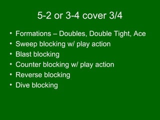 Wildcat Spin Offense Odd Front Defense | PPT