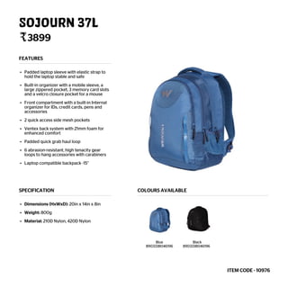 Wildcraft Bags & Laptop Backpack Collection | PDF
