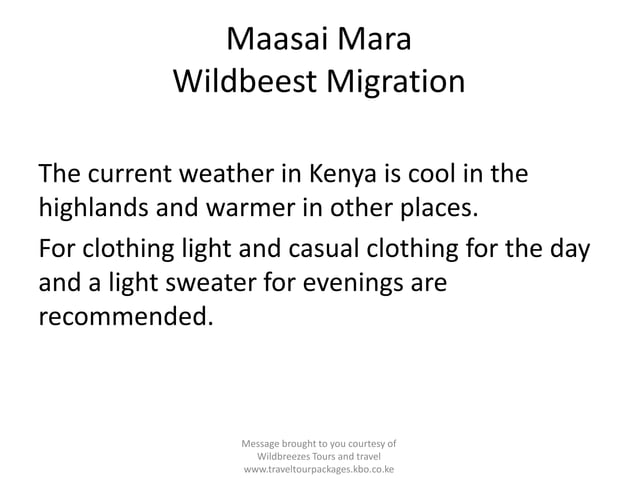 Wildebeest migration in the mara | PPTX | Africa Travel | Travel Locations