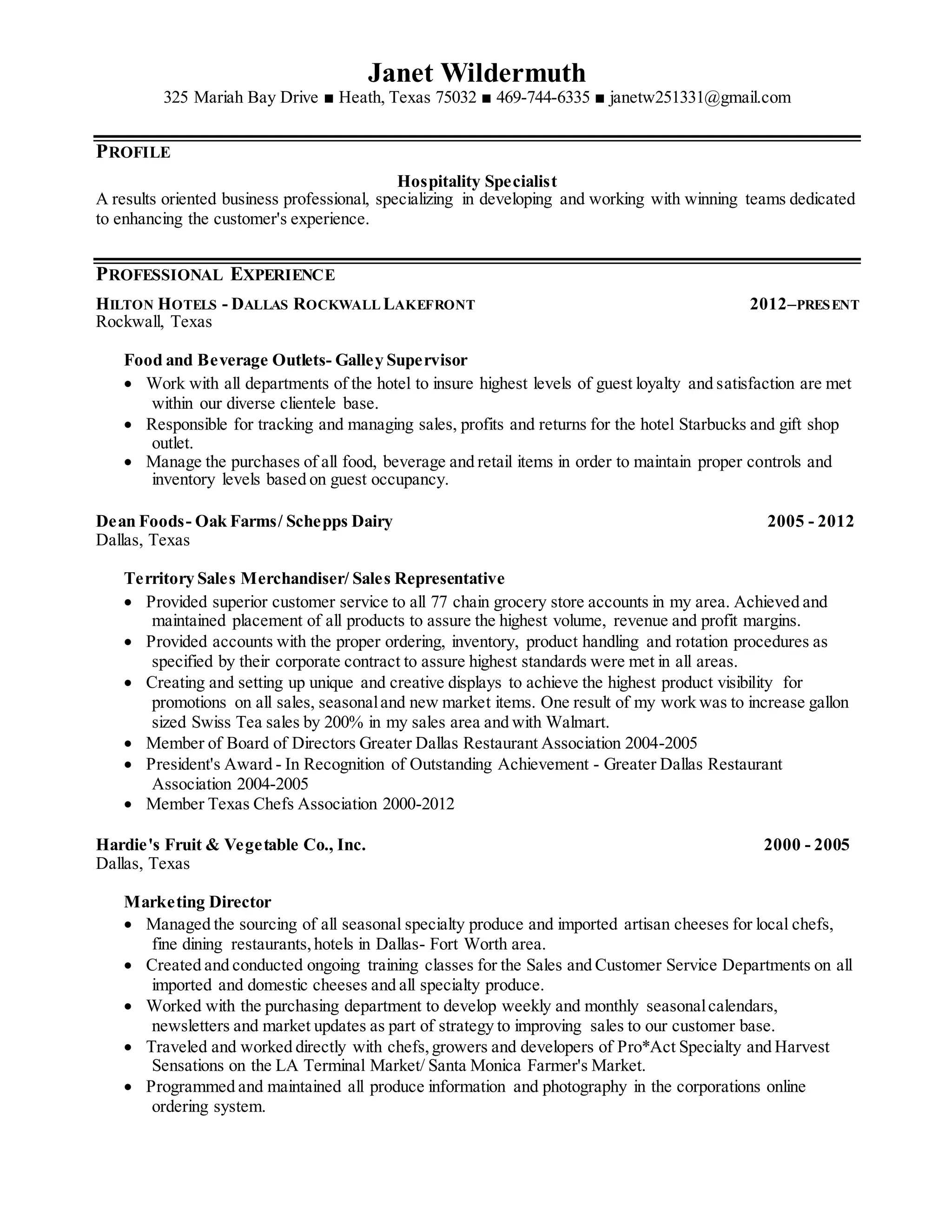 Wildermuth, janet, resume 2017 | DOCX