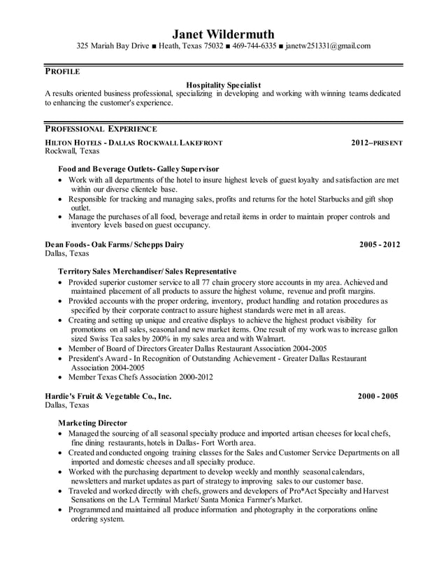 Wildermuth, janet, resume 2017 | PDF