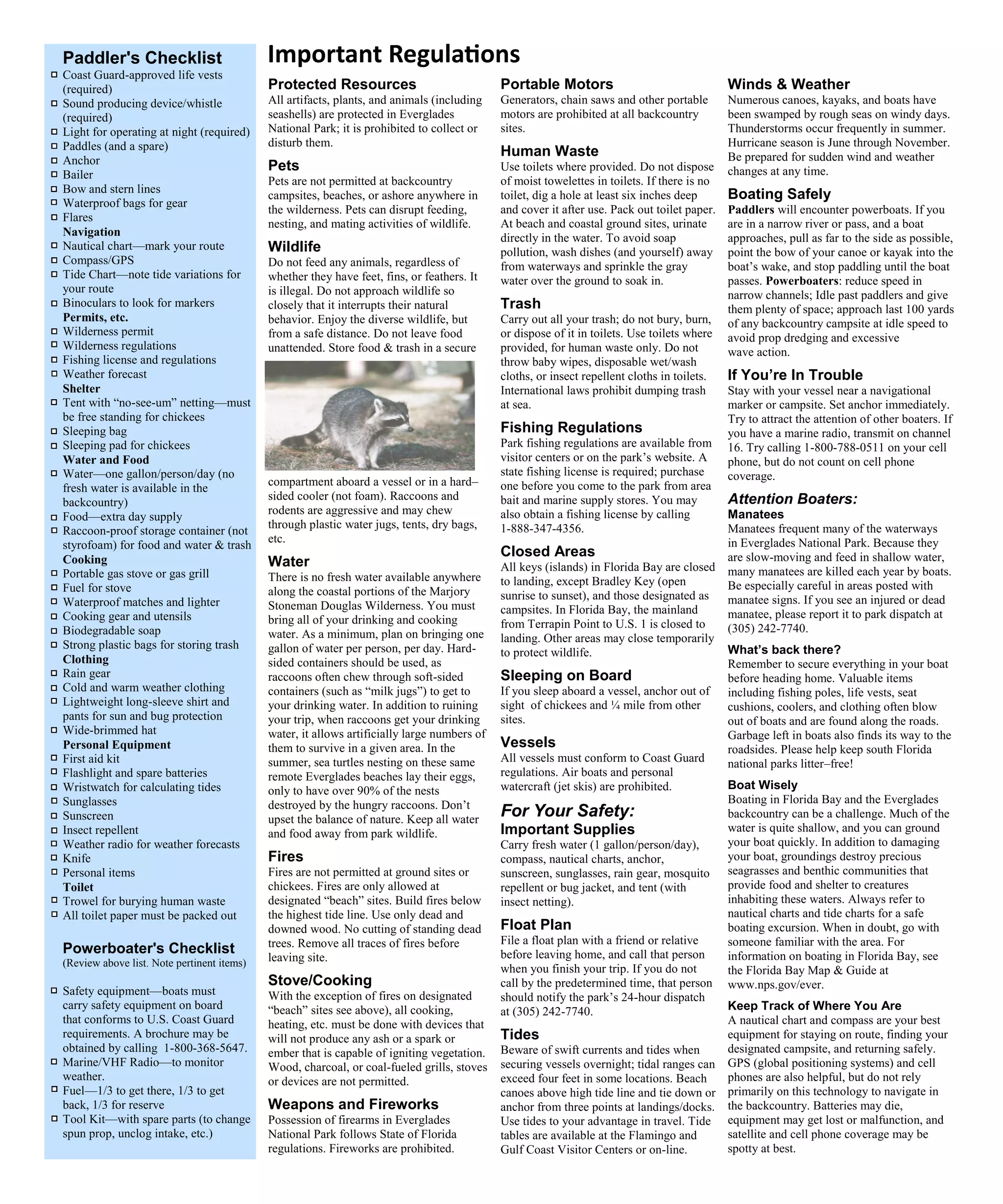 NostalgicOutdoors™- Everglades National Park- Wilderness Trip Planner | PDF