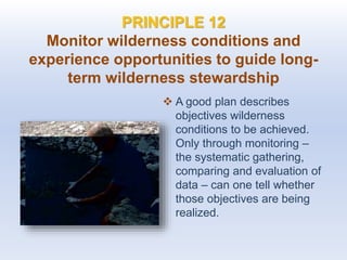 Wilderness Management Principles | PPTX