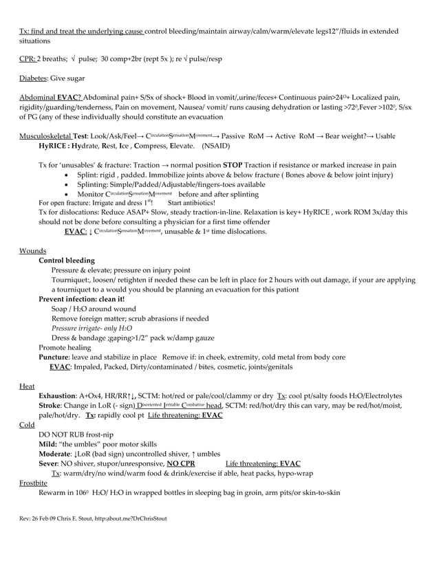 Wilderness Medicine SOAP Note | PDF | First Aid | Injuries