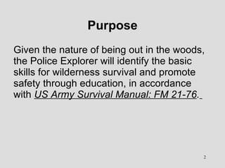 Wilderness survival | PPT