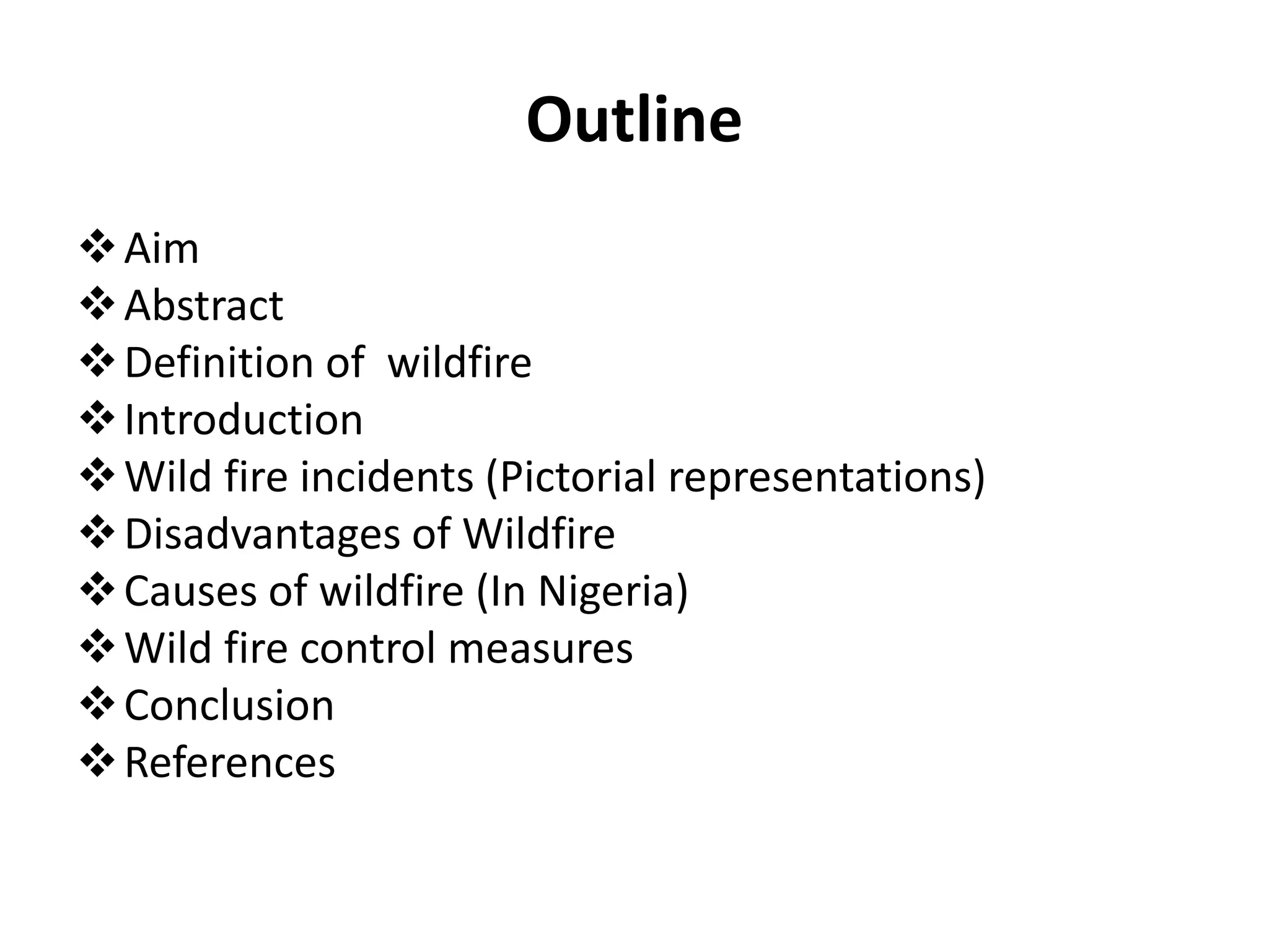Mitigation of Wildfire | PPTX
