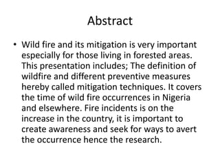 Mitigation of Wildfire | PPTX | Indoor Environmental Quality | Home ...