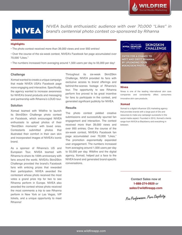 Wildfire Case Study on Nivea | PDF | Technology & Computing