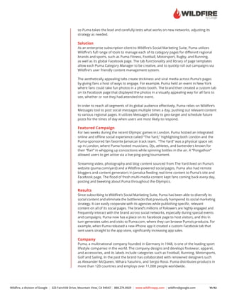 Puma: A Wildfire Case Study | PDF