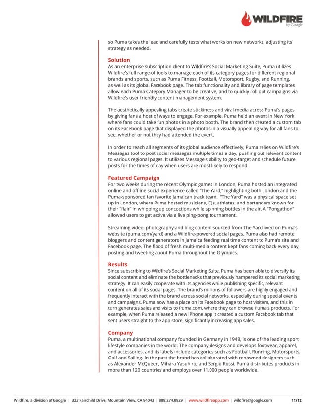 Puma: A Wildfire Case Study | PDF